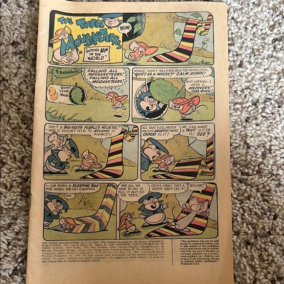 Other | Vintage Comic Page With Cartoon Characters | Poshmark